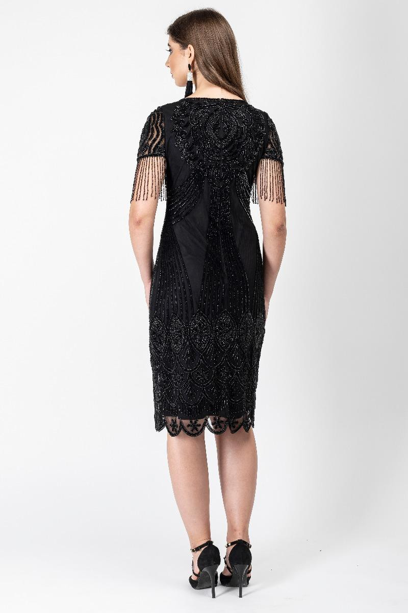 Marta Black Beautiful Flapper Dress